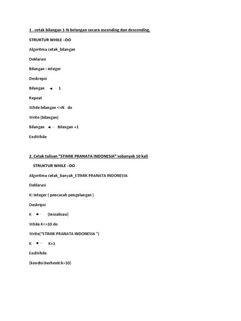 Tugas Algoritma Pdf Metode And Bahan Ajar