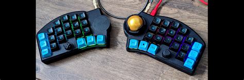 A Custom Ximi Keyboard Build With A Trackball Rp2040 Piday Keyboard
