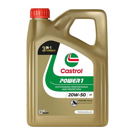 Lubricante de moto Castrol Power 1 4T 20W-50 | Distribuidor Oficial ...