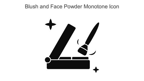 Blush And Face Powder Monotone Icon In Powerpoint Pptx Png And Editable Eps Format PPT Sample