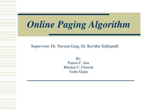 Ppt Online Paging Algorithm Powerpoint Presentation Free Download