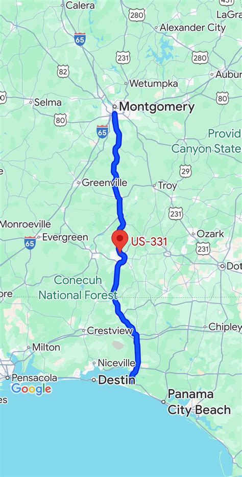 Top U S Route 331 Is A 150 Mile 240 Km North South Highway That