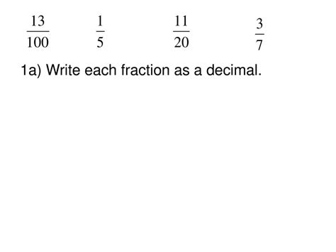 Fractions To Decimals Ppt Download