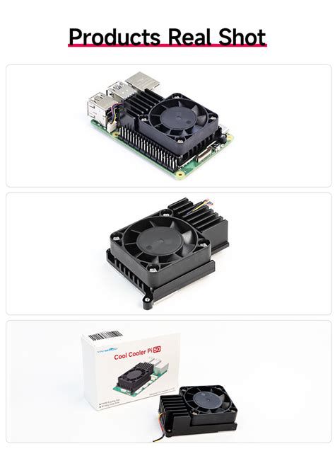 yahboom self design active cooler for raspberry pi 5 with pwm fan