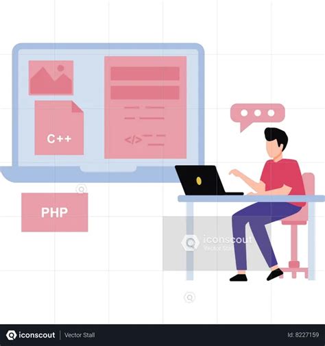 best coder is writing programming lines illustration download in png