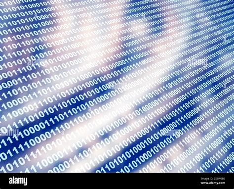 Horizontal Futuristic Background With Binary Code And Abstract Circuit Board Global