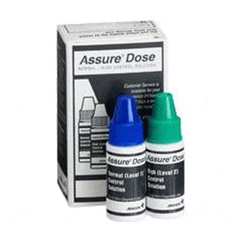 Assure Dose Control Solution Normal And High Diabetes Supplies