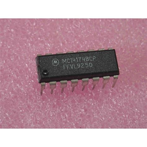 Ci MC 14174 BCP Ic MC14174BCP Hex Type D Flip Flop DIP16 Motorola PLA042