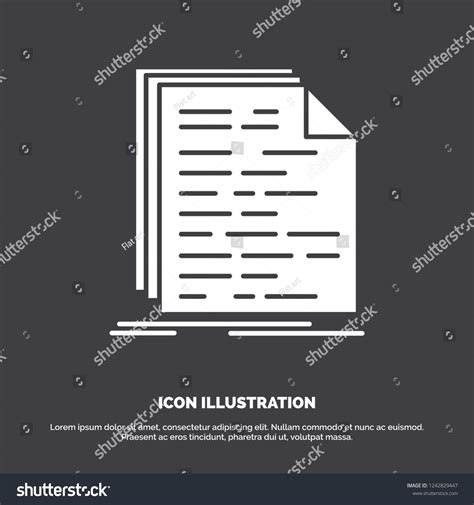 Code Coding Doc Programming Script Icon Vector De Stock Libre De
