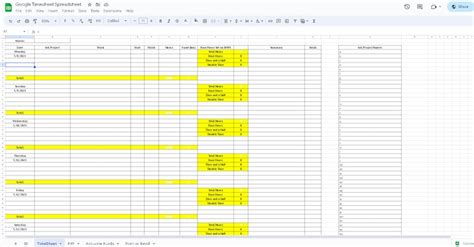 The Automated Job Timesheet Etsy The Automated Job Timesheet Etsy