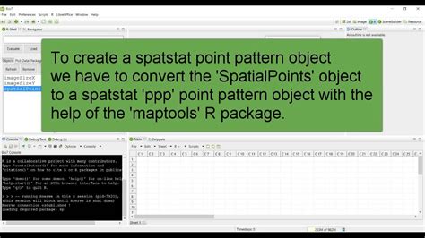 Measure And Convert Spatialpoints To Spatstat Point Pattern Youtube
