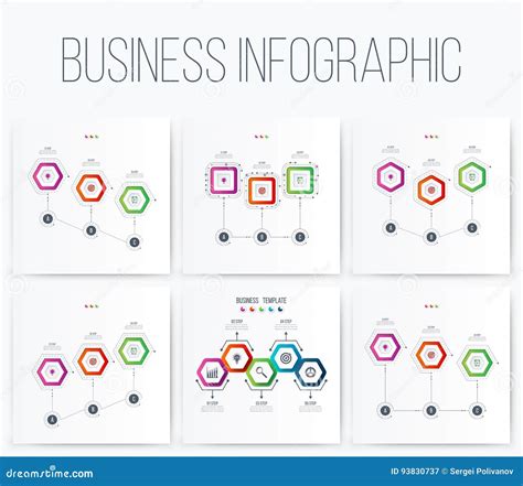 Set With Infographics Stock Vector Illustration Of Flyer 93830737