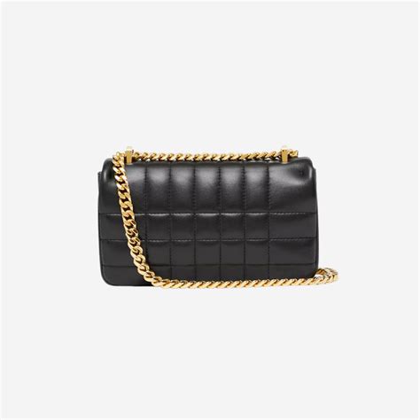 버버리 미니 퀼티드 레더 롤라백 블랙 Burberry Kream