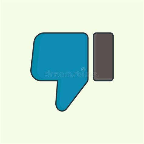 Illustration Of A Dislike Icon Icon Related To Design Elements Stock Vector Illustration Of