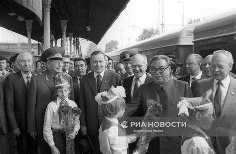 Официальный дружественный визит в СССР делегации из КНДР РИА Новости Медиабанк