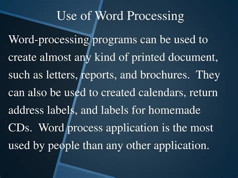 Ppt Word Processing Basics Powerpoint Presentation Free Download Id 6560426