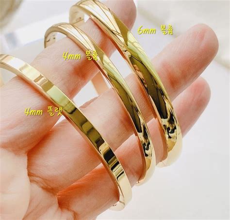 써지컬스틸 골드 심플 뱅글 팔찌 3type 헬로마켓