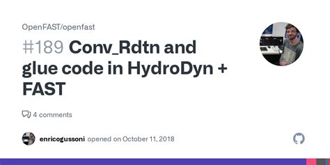 conv rdtn and glue code in hydrodyn fast · issue 189 · openfast
