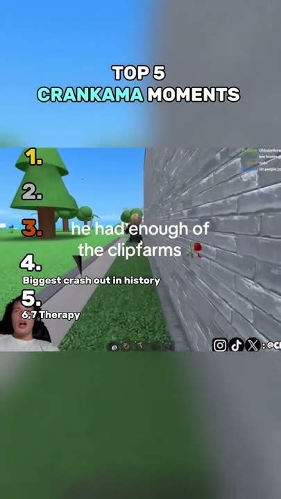 Top 5 Crankama Moments 🤣 Funny Crankama Roblox Robloxmemes Memes