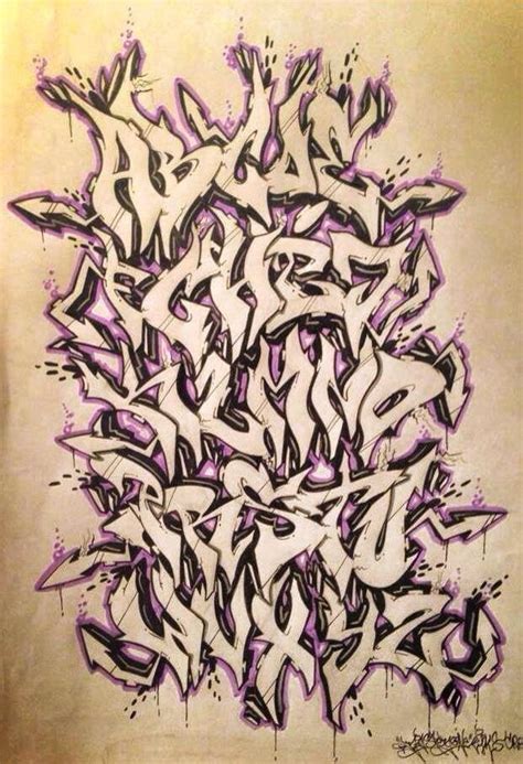 Graffiti Letters Wildstyle Alphabet Brazilkool