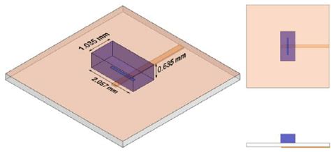 3d Schematic Of The Rectangular Aperture Coupled Dra To Work At 60 Ghz