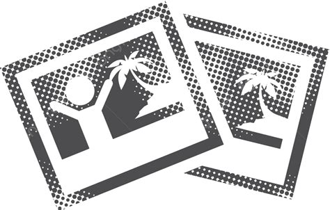 halftone icon picture file format raster application black vector