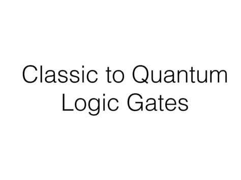 Classical Computation To Quantum Computation Pdf