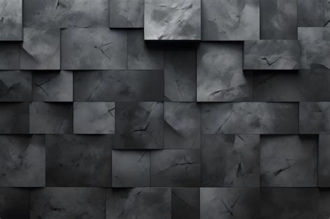 Premium Photo Nested Squares Grey And Black Background