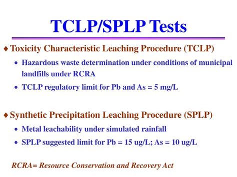 Tclp Lead Test At Joshua Allingham Blog