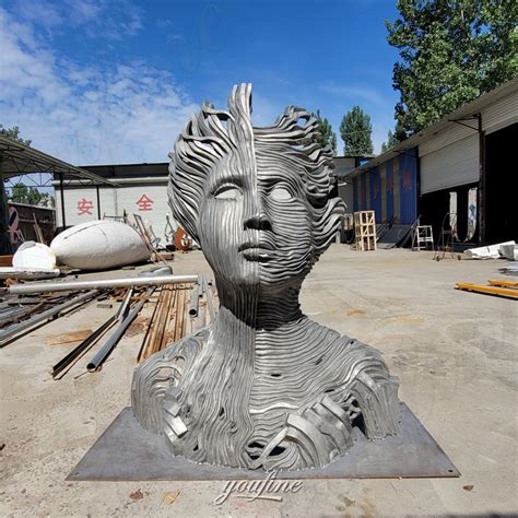 Stainless Steel Abstract Human Body Sculpture