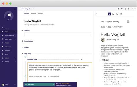 wagtail a leading open source cms python developer posted on the
