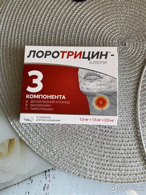 Отзыв о Антибиотик Алиум Лоротрицин Удобный в применении Эффективный