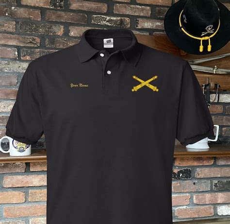 Us Army Field Artillery Polo Shirt Etsy