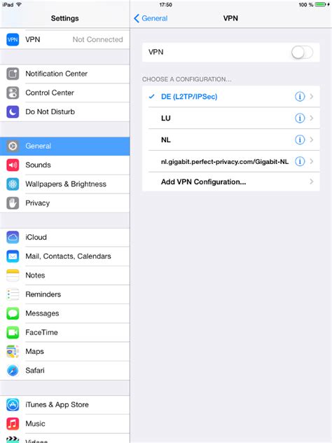 Pptp On Iphone And Ipad Ios Perfect Privacy