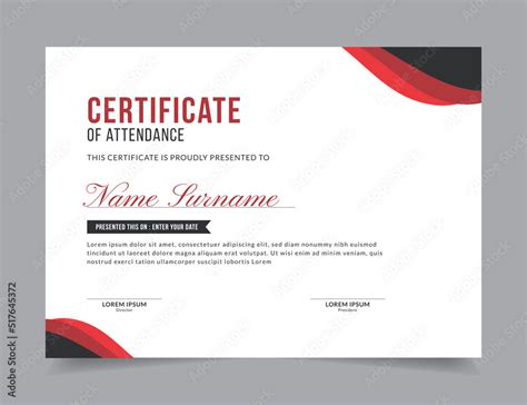 Modern Certificate Template Vector Design Layout For Print Elegant Blank Certificate For