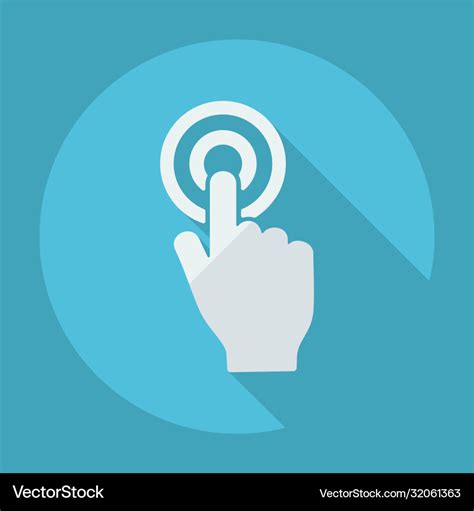 Modern Pointer Icon Touch Interaction Royalty Free Vector