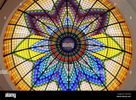 Stained Glass Dome Ceiling