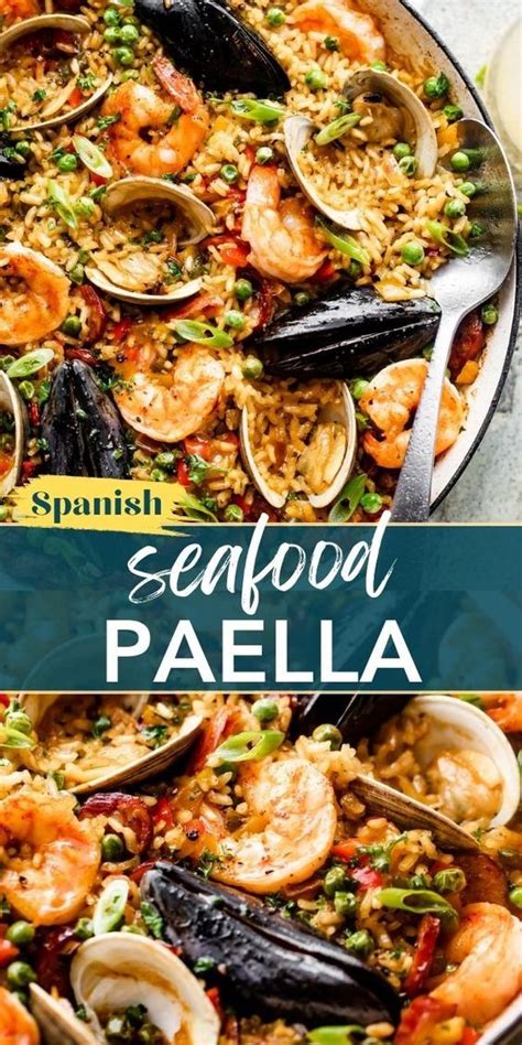 This Seafood Paella Recipe Is A Traditional Rice Dish Packed With