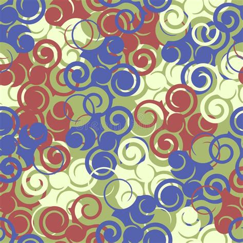 Abstract Curl Seamless Pattern Stock Vector Illustration Of Object Icon