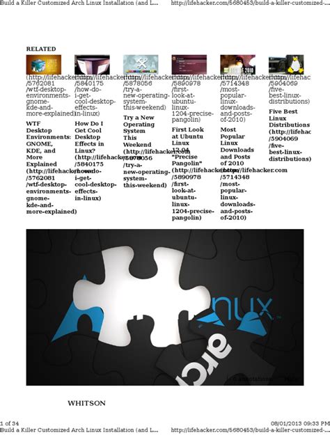 Build A Killer Customized Arch Linux Installation And Learn All About