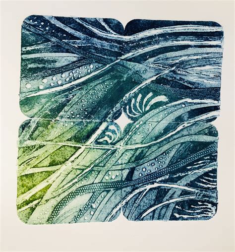 Undulating Collagraph Printmaking Linocut Printmaking Contemporary