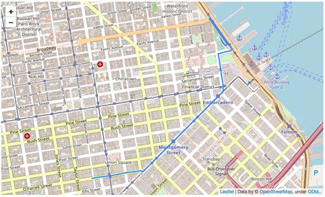 visualization in python finding routes between points towards data