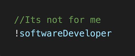 Why You Should Not Be A Software Developer By Persistent Programmer Medium