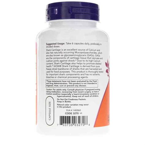 Shark Cartilage 750 Mg Now Foods Professional Supplement Center