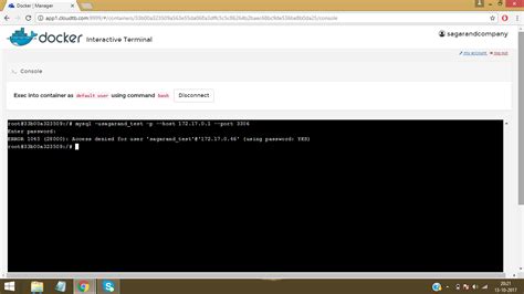 Unable To Login With Remote Mysql Server In Docker Container Stack Overflow