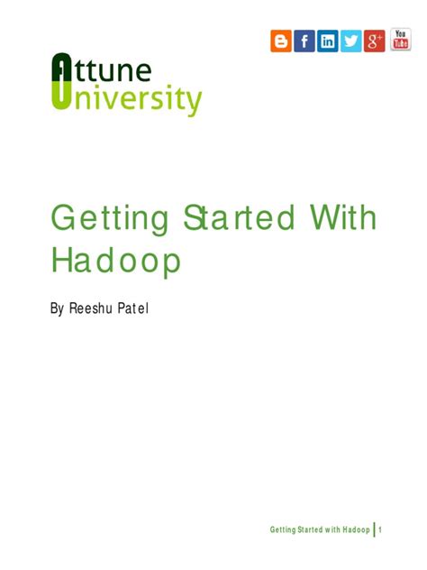 Getting Started With Hadoop Pdf Apache Hadoop Map Reduce