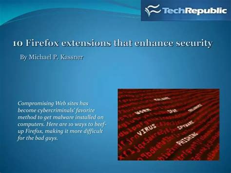 Ppt 10 Firefox Extensions That Enhance Security Powerpoint Presentation Id 1683157