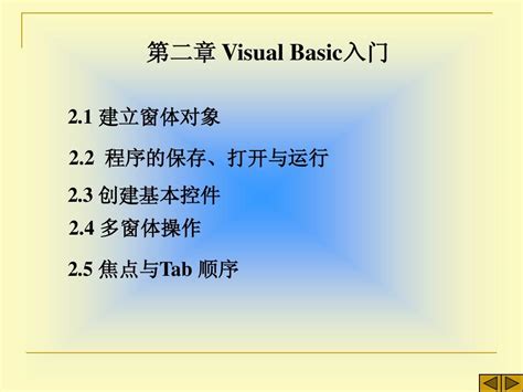 第二章 visual basic入门 word文档在线阅读与下载 无忧文档