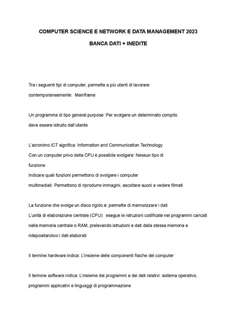 computer science network e data management inedite 2023 panieri