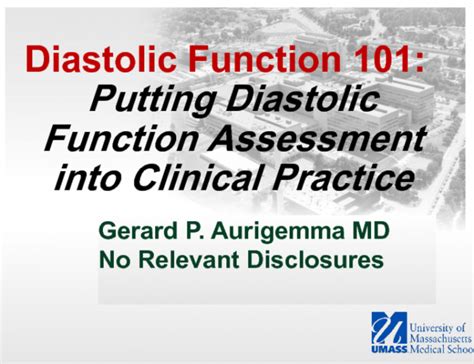 Diastolic Function 101 Putting Diastolic Function Assessment Into Clinical Practice